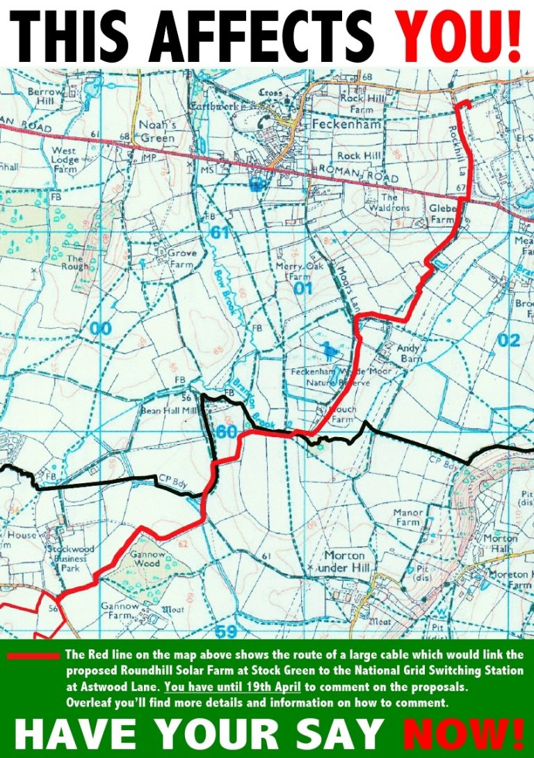 Roundhill Solar Farm Planning Application – Feckenham Parish Council